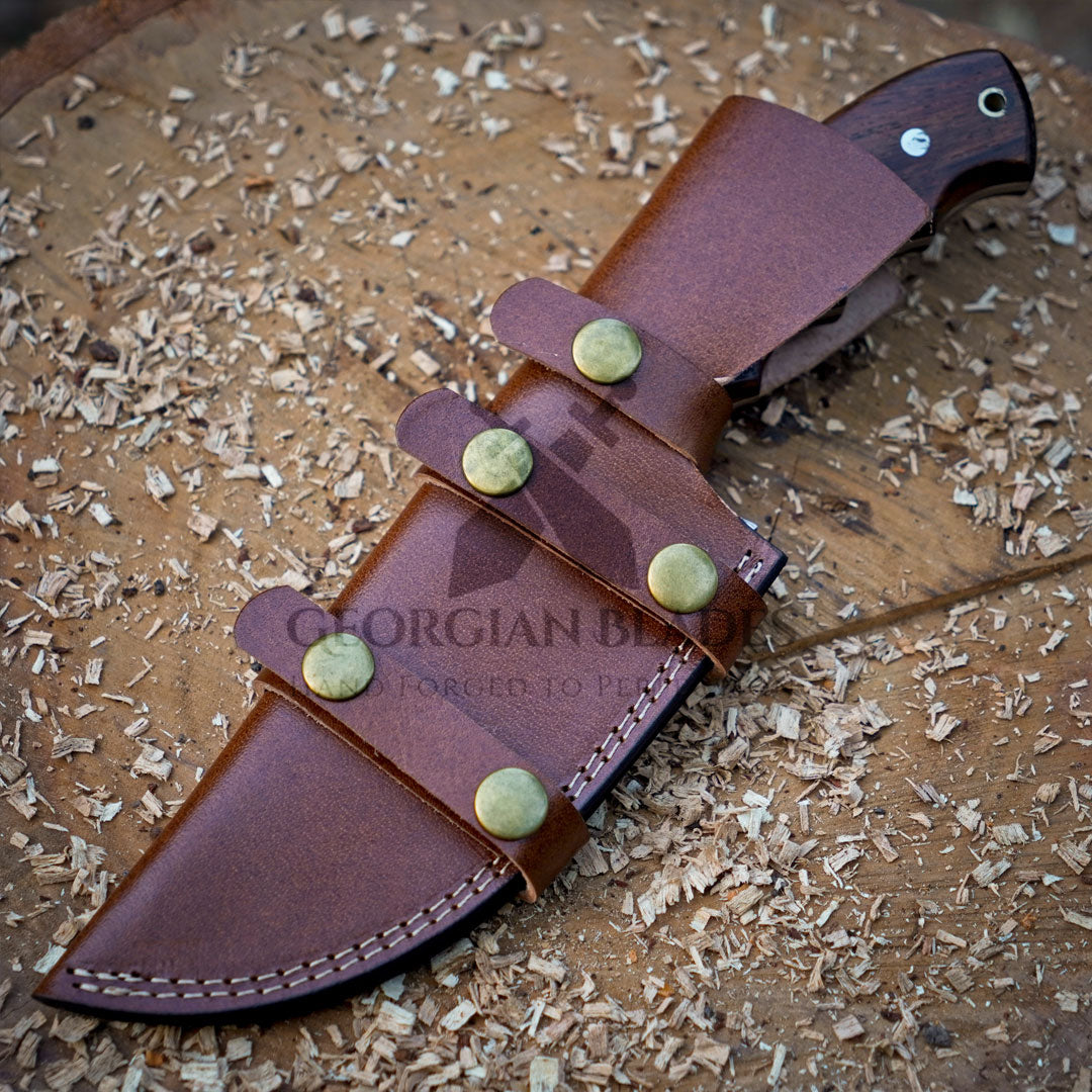 Mystic Mirage Tracker Knife - Hand Forged Damascus Steel Hunting Track ...