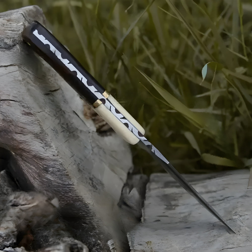 Johnny Appleseed Blade - 10” Damascus Steel Full Tang Hunting Knife ...