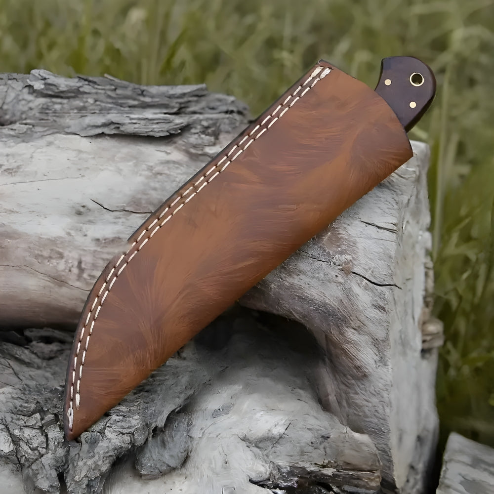 Johnny Appleseed Blade - 10” Damascus Steel Full Tang Hunting Knife ...