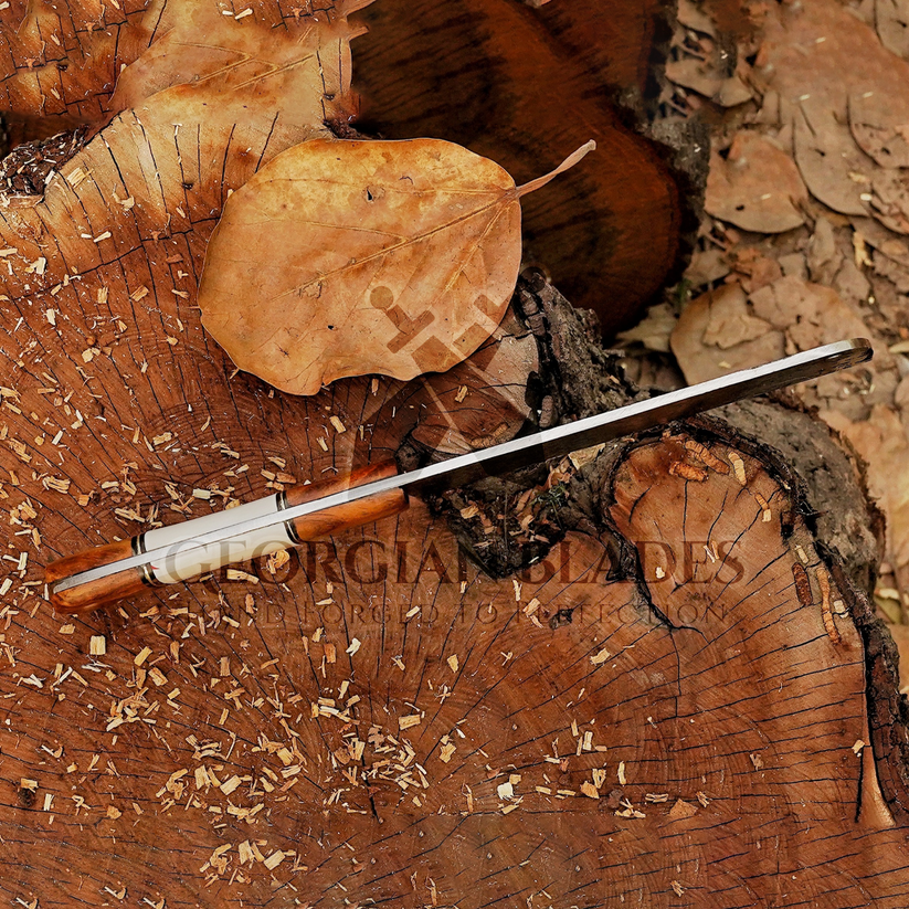 Eternal Essence Cleaver: 10" Chef Cleaver Knife with Bone & Wood Handl ...