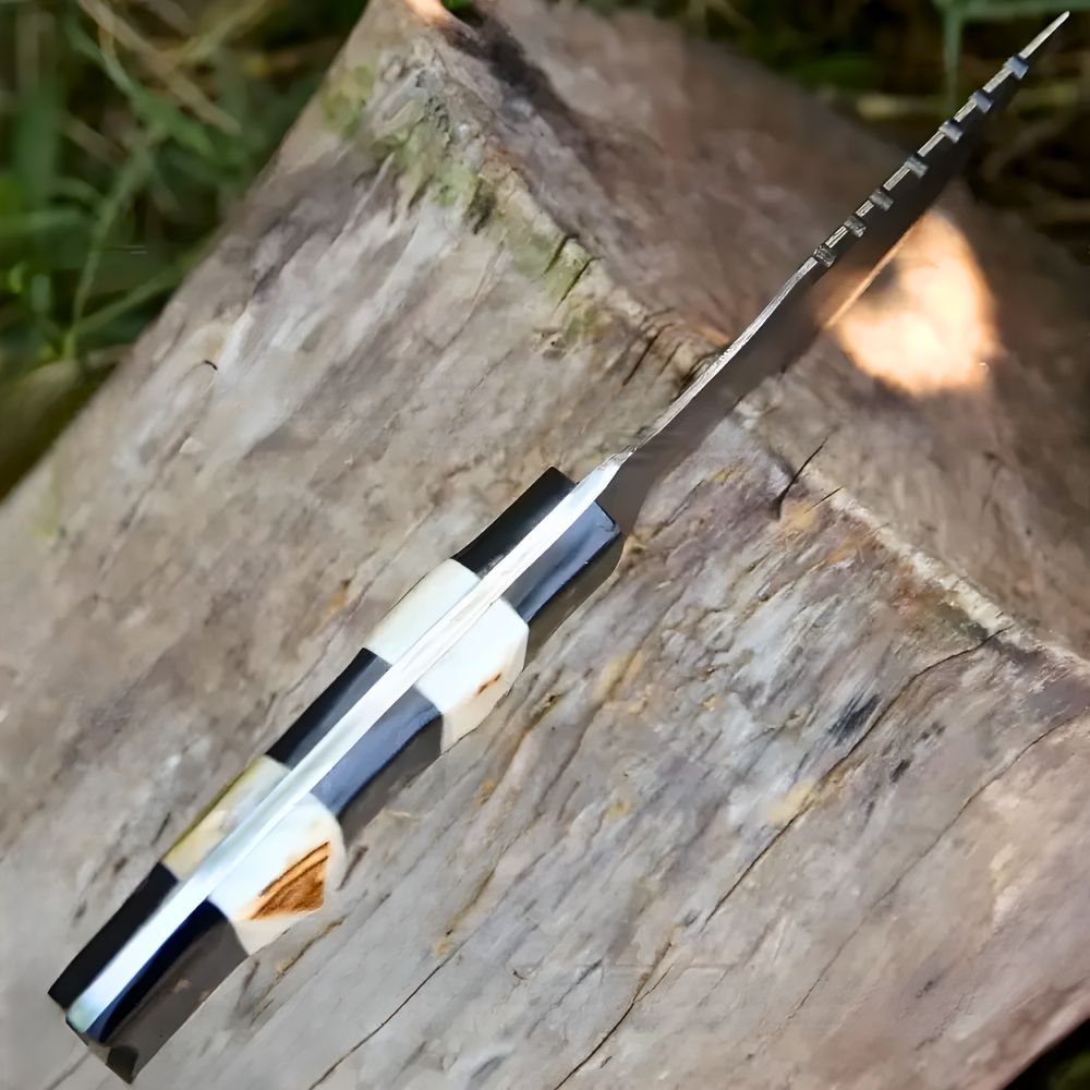 Trekker's Edge: HAND FORGED DAMASCUS Steel Hunting BUSHCRAFT SURVIVAL ...