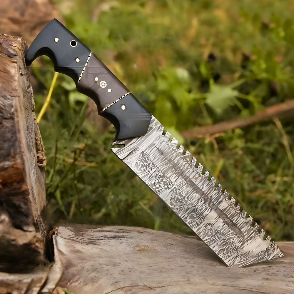 Voyager Vanguard: HANDMADE DAMASCUS Steel Hunting Tracker Fix Blade Kn ...