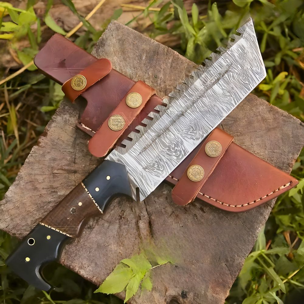 Voyager Vanguard: HANDMADE DAMASCUS Steel Hunting Tracker Fix Blade Kn ...
