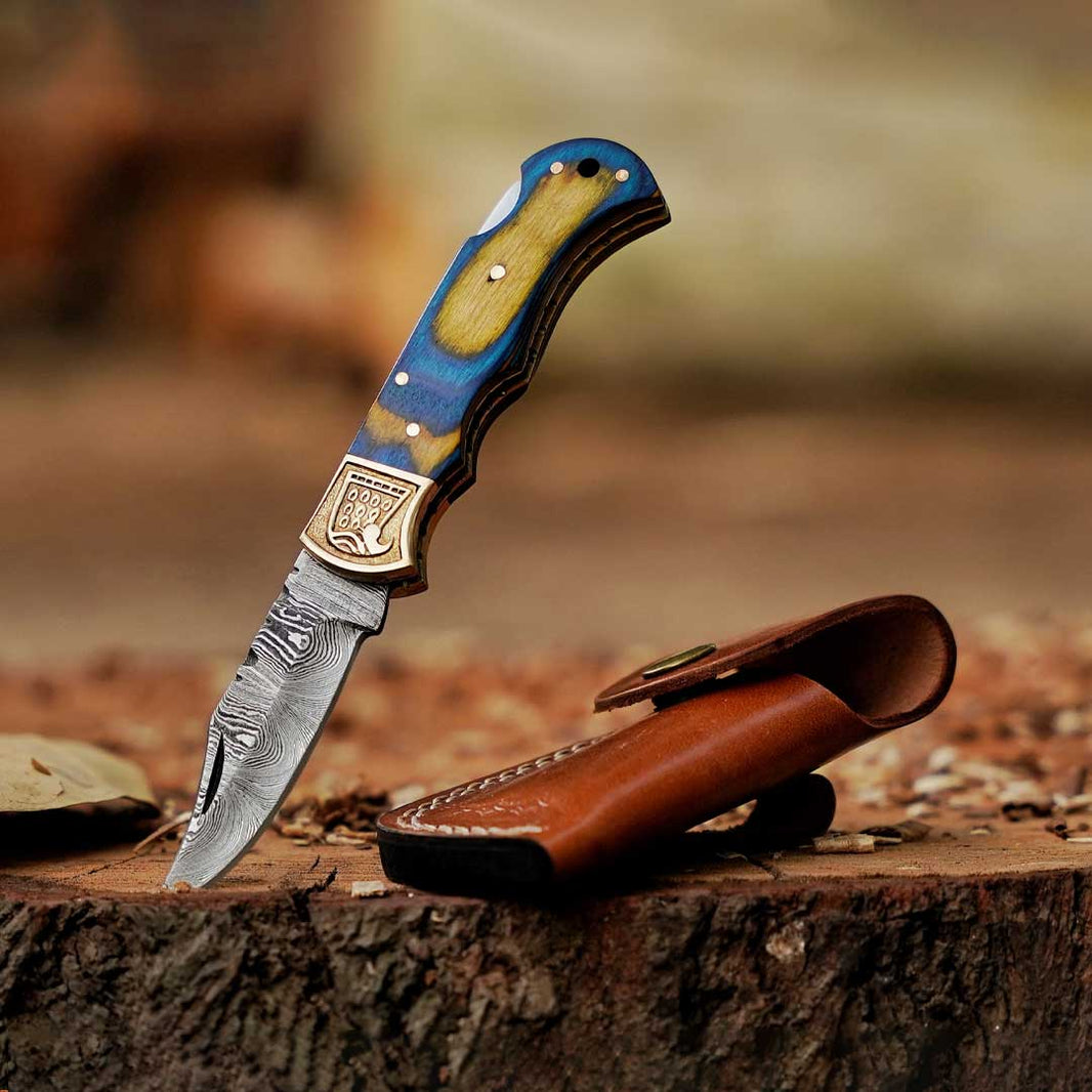 Custom Wood Handle Pocket Knife | Wood Handle Folding Pocket Knife ...