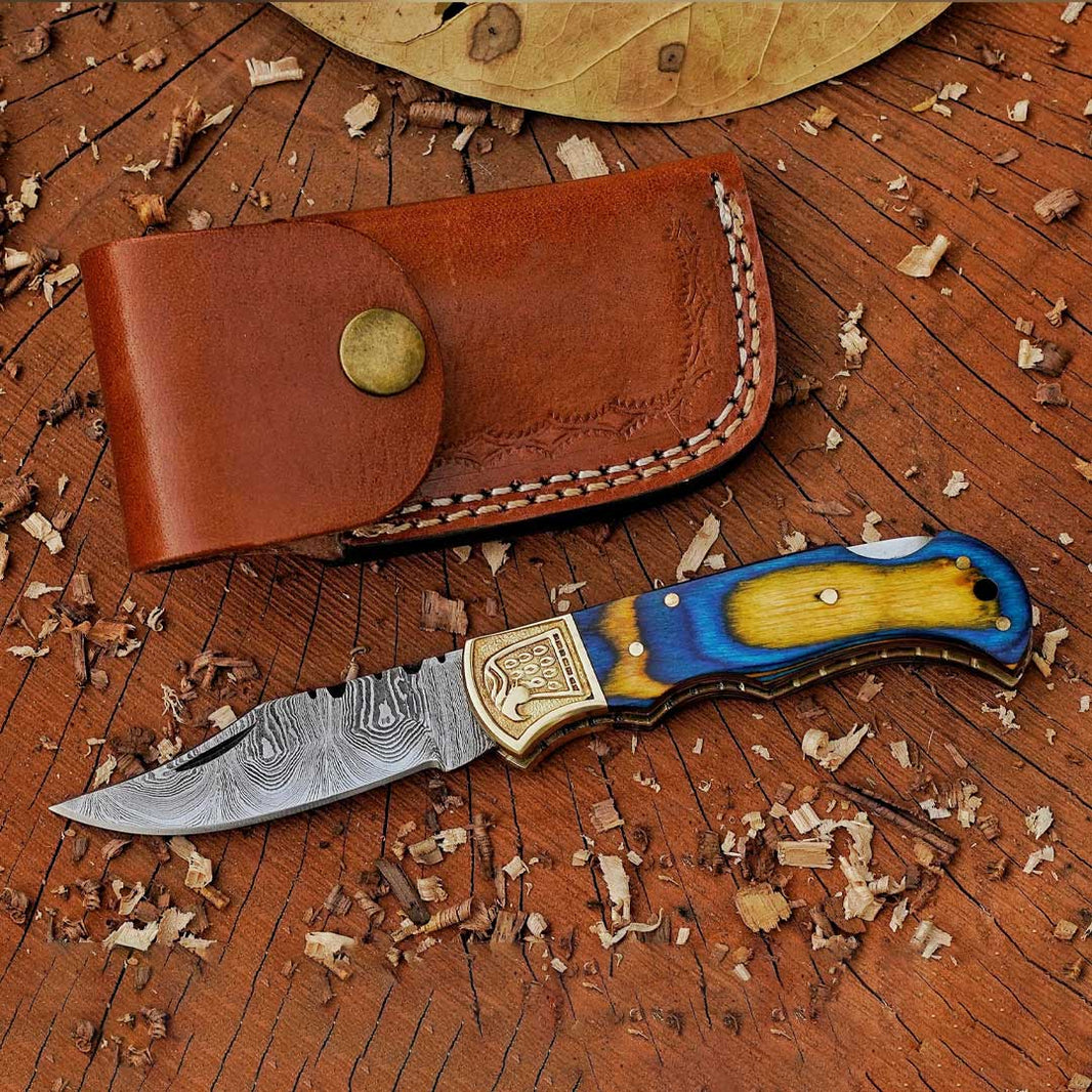 Custom Wood Handle Pocket Knife | Wood Handle Folding Pocket Knife ...