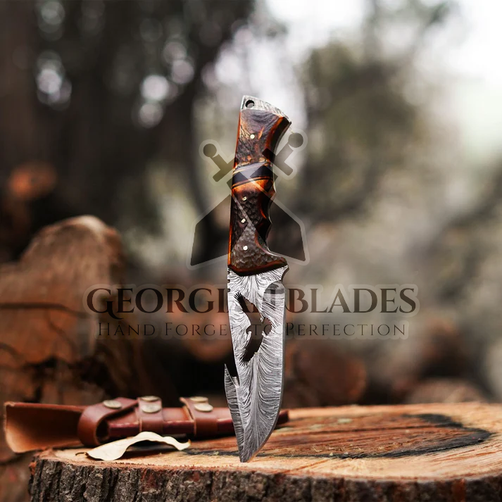 Eagle's Talon: 10.65" Full Tang Hand Forged Fixed Blade Gut Hook Damas ...